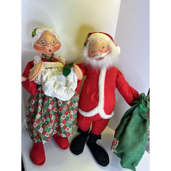 Annalee Dolls | Holiday | Annalee Mobilitee 966 Mr Mrs Santa Claus ...